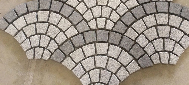 Fan Shaped Granite Stone Paver