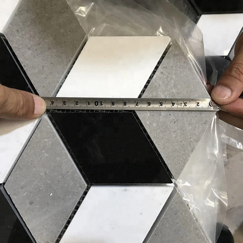 Natural Stone Cube 3D Mosaic Tiles